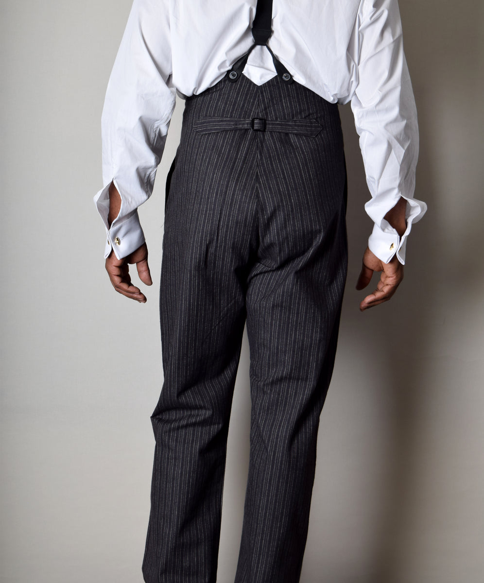 Western Stripe Fishtail Back Trousers (TR1200) – Darcy Clothing