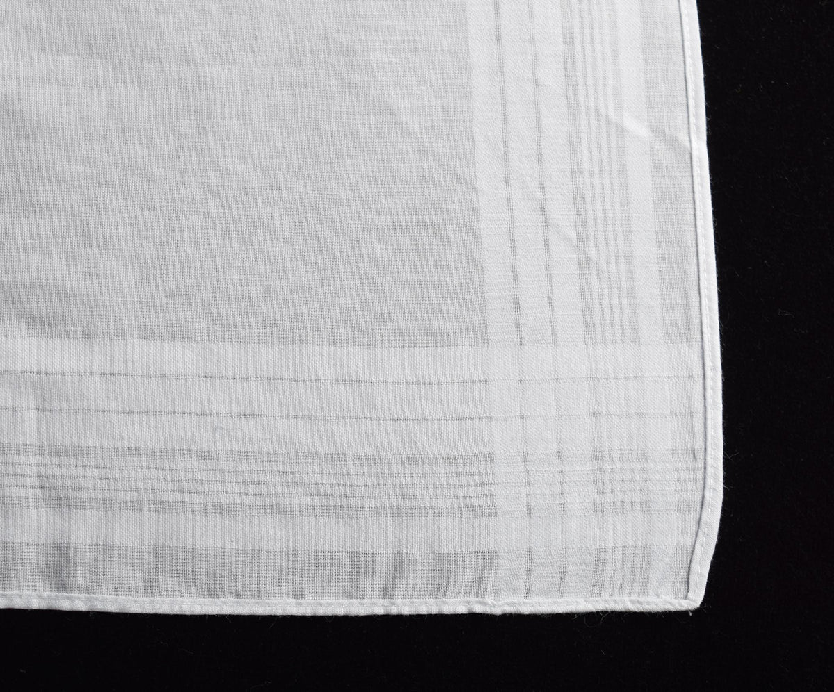 Extra Large Cotton Pocket Handkerchiefs in White (HA103) – Darcy Clothing