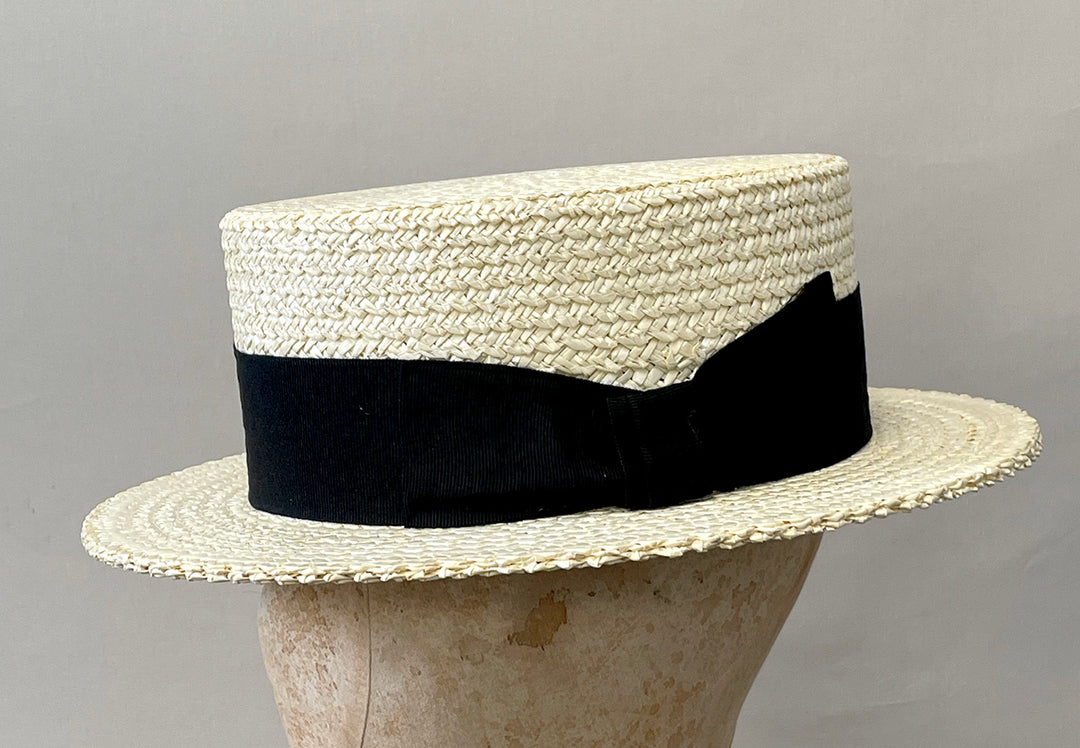 Traditional Straw Boater Hat (HA112) - Darcy Clothing