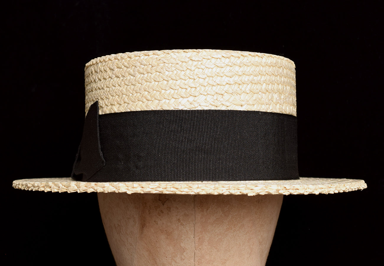Traditional Straw Boater Hat (HA112) - Darcy Clothing