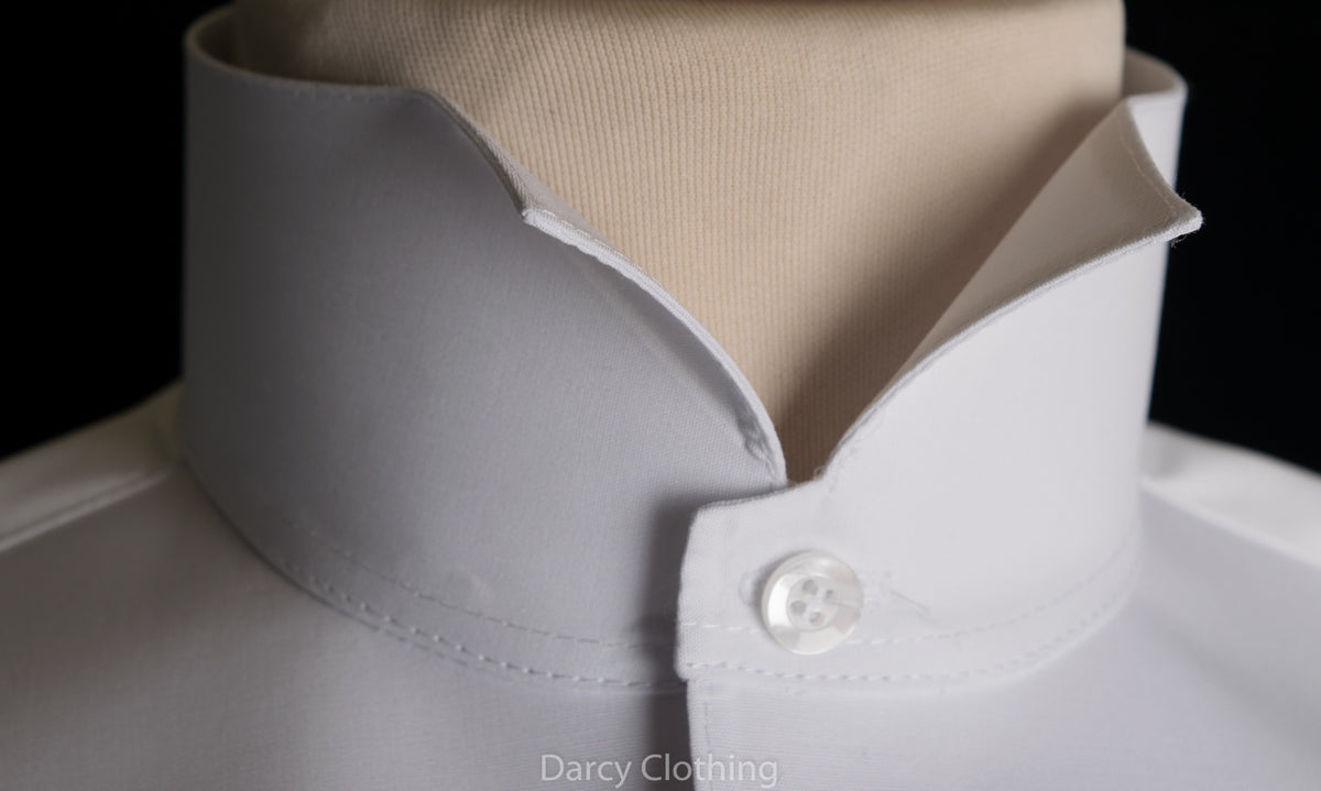 Wing Collar Attached Washable Stiff Fronted Shirt (SH2292) – Darcy Clothing