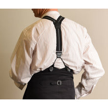 Striped Tan/Brown Runner End Button-On Braces (BR717) – Darcy Clothing